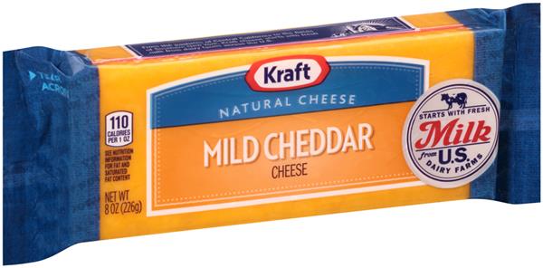 Kraft Mild Cheddar Cheese Brick | Hy-Vee Aisles Online Grocery Shopping