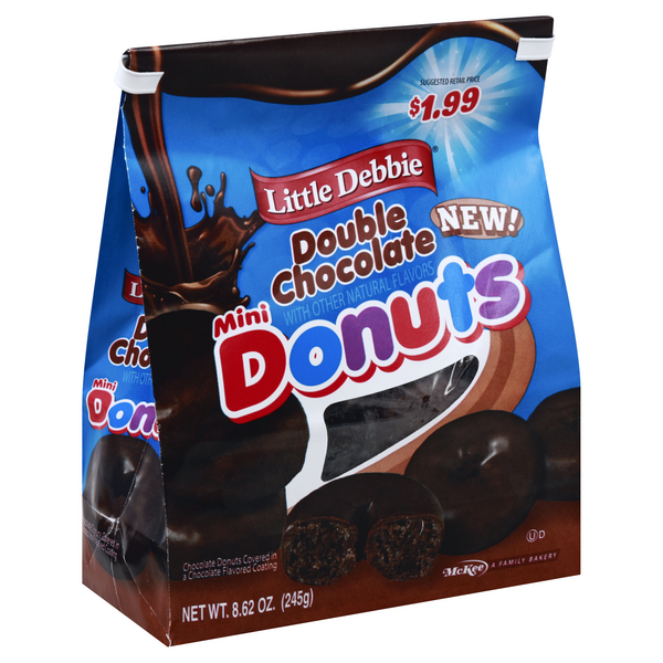 Little Debbie Double Chocolate Mini Donuts Pre-Priced | Hy-Vee Aisles ...