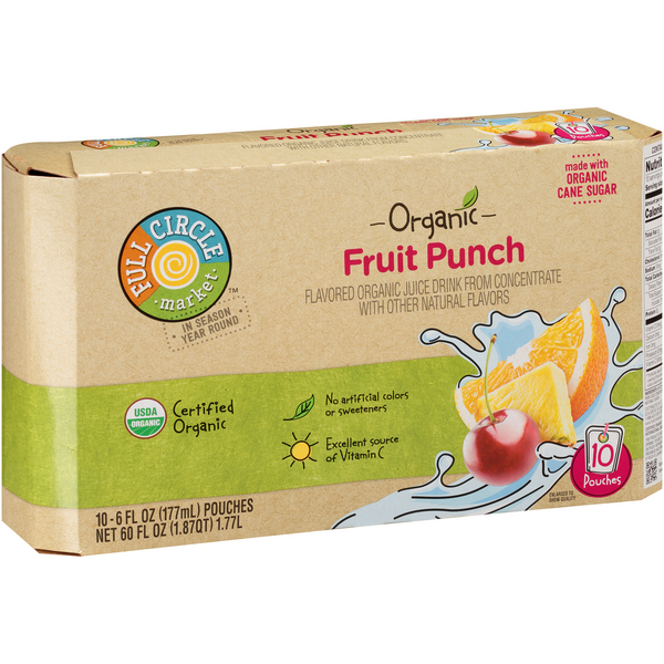 Full Circle Fruit Punch Flavored Juice Drink 10Pk | Hy-Vee Aisles ...
