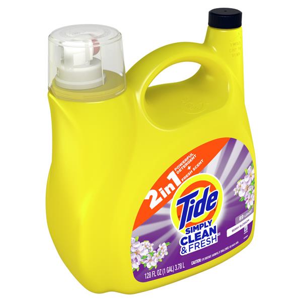 Tide Simply Clean & Fresh Liquid Laundry Detergent, Berry Blossom, 89 ...