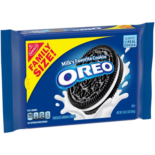 Nabisco Oreo Chocolate Sandwich Cookies Family Size Hy Vee Aisles 