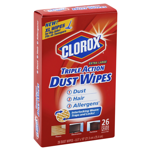 Clorox Triple Action Extra Large Dust Wipes | Hy-Vee Aisles Online ...