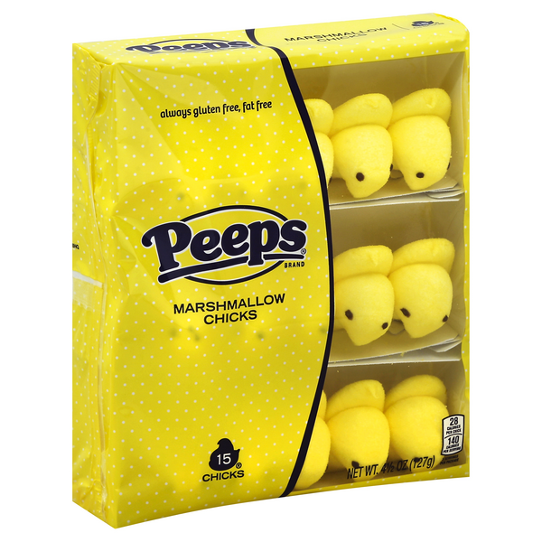 Peeps Yellow Marshmallow Chicks, 15Ct | Hy-Vee Aisles Online Grocery ...