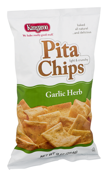 Kangaroo Garlic Herb Pita Chips | Hy-Vee Aisles Online Grocery Shopping