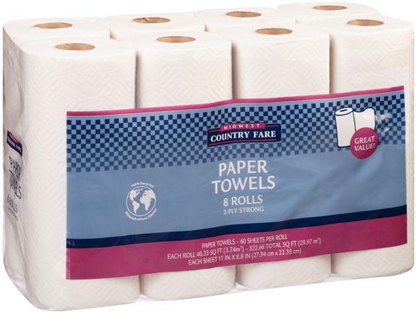 Midwest Country Fare Paper Towels | Hy-Vee Aisles Online Grocery Shopping