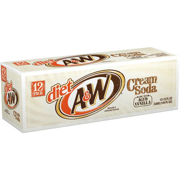 A&W Diet Cream Soda 12 Pack | Hy-Vee Aisles Online Grocery Shopping