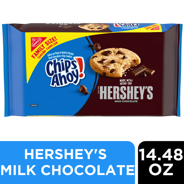 CHIPS AHOY Hershey s Milk Chocolate Chip Cookies Family Size Hy Vee Aisles Online Grocery Shopping