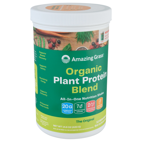 Amazing Grass Organic Plant Protein Blend, the Original | Hy-Vee Aisles ...