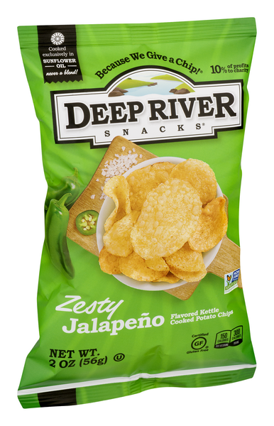 Deep River Snacks Zesty Jalapeno Kettle Cooked Potato Chips | Hy-Vee ...