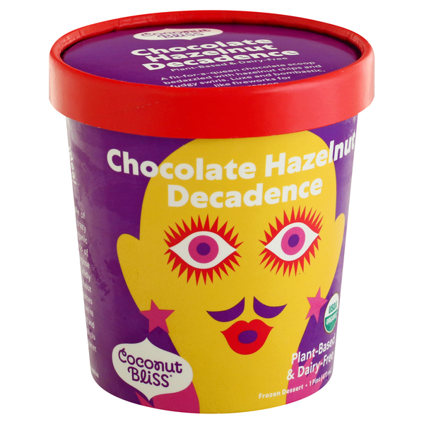 Luna & Larry's Organic Coconut Bliss Frozen Dessert Chocolate Hazelnut ...