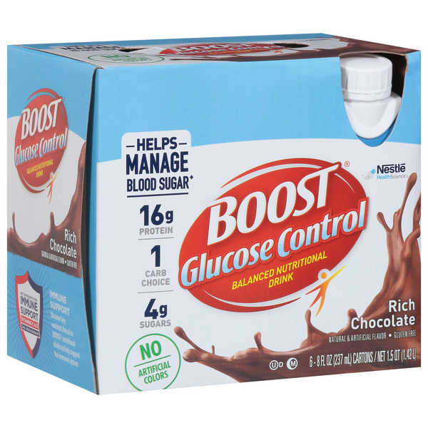 Boost Glucose Control Chocolate Sensation Nutritional Drink 6Pk | Hy ...