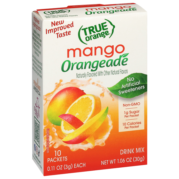 True Orange Mango Orangeade Drink Mix 10 - 0.11 oz Packets | Hy-Vee ...