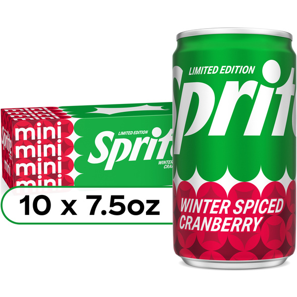 Sprite Winter Spiced Cranberry Soda Soft Drink, 10Pk | Hy-Vee Aisles ...