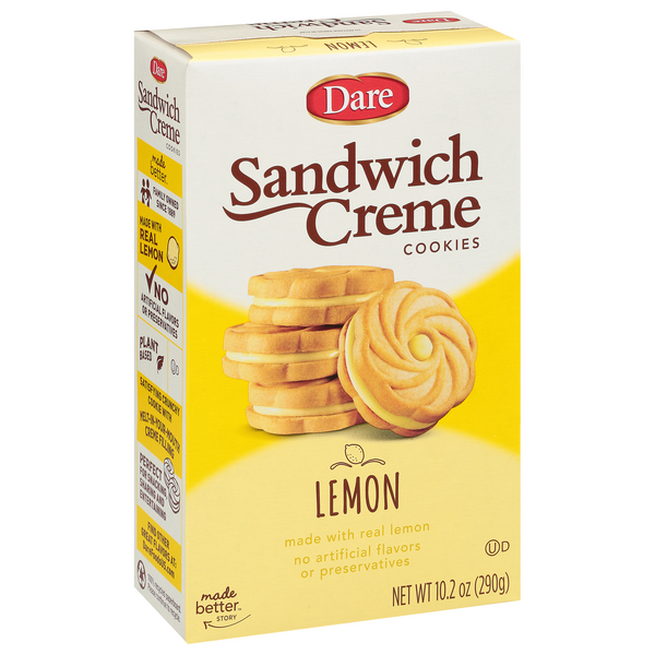Dare Creme Filled Cookies Lemon Creme | Hy-Vee Aisles Online Grocery ...