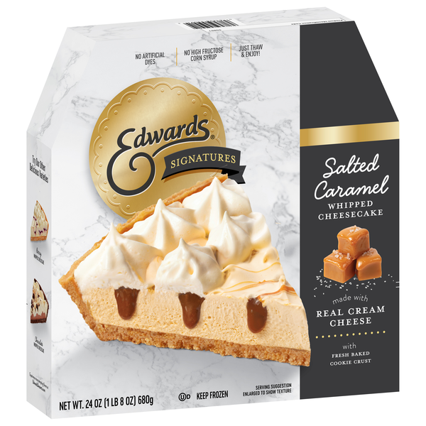 Edwards Signatures Salted Caramel Whipped Cheesecake 24 oz | Hy-Vee ...