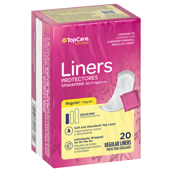 TopCare Liners, Unscented, Regular | Hy-Vee Aisles Online Grocery Shopping