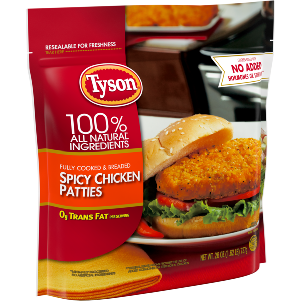 Tyson Spicy Chicken Patties | Hy-Vee Aisles Online Grocery Shopping