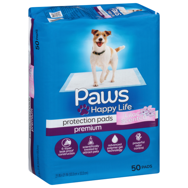 Paws Happy Life Protection Pads Premium Lilac Scented | Hy-Vee Aisles ...