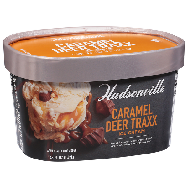 Hudsonville Caramel Deer Traxx Ice Cream | Hy-Vee Aisles Online Grocery ...
