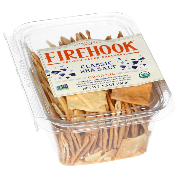 Firehook Organic Classic Sea Salt Artisan Baked Crackers | Hy-Vee ...