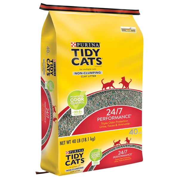 Purina Tidy Cats Non-Clumping Cat Litter 24/7 Performance for Multiple ...