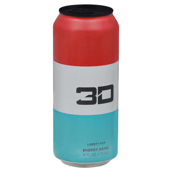 3D Liberty Pop Energy Drink | Hy-Vee Aisles Online Grocery Shopping