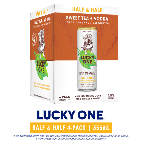 Lucky One Sweet Tea and Vodka Half & Half, 4Pk | Hy-Vee Aisles Online ...