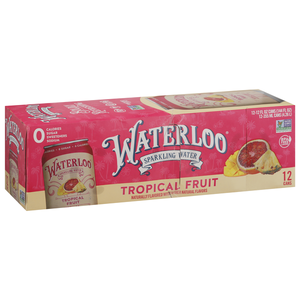 Waterloo Sparkling Water, Tropical Fruit 12pk | Hy-Vee Aisles Online ...