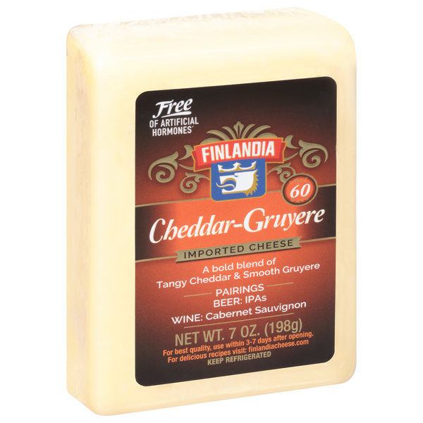 Finlandia Cheddar-Gruyere Imported Cheese, Aged 60 Days | Hy-Vee Aisles ...