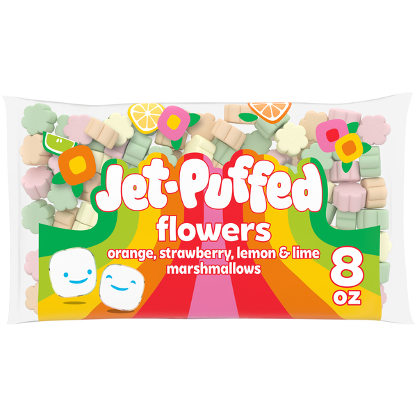 Jet-Puffed Marshmallows, Orange, Strawberry, Lemon & Lime, Flowers | Hy ...