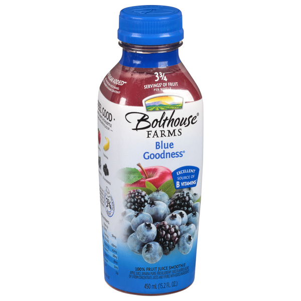 Bolthouse Farms Blue Goodness 100% Fruit Smoothie | Hy-Vee Aisles ...