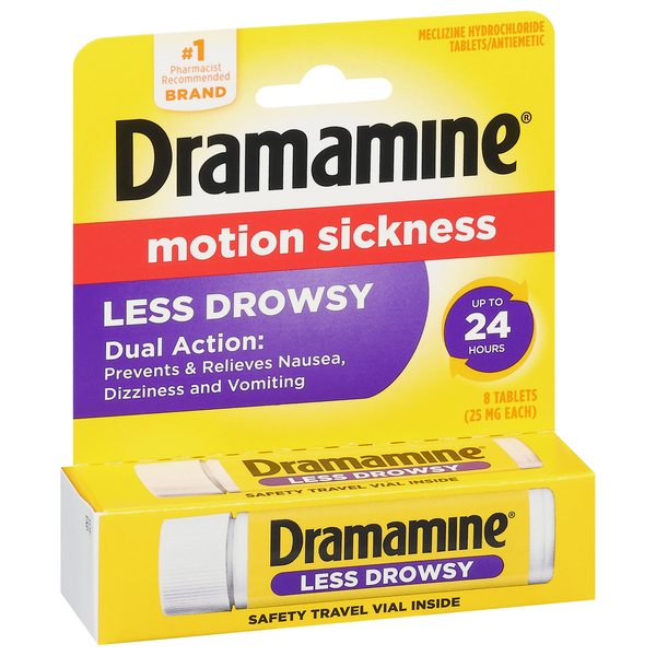 Dramamine Less Drowsy Formula Motion Sickness Relief Tablets | Hy-Vee ...