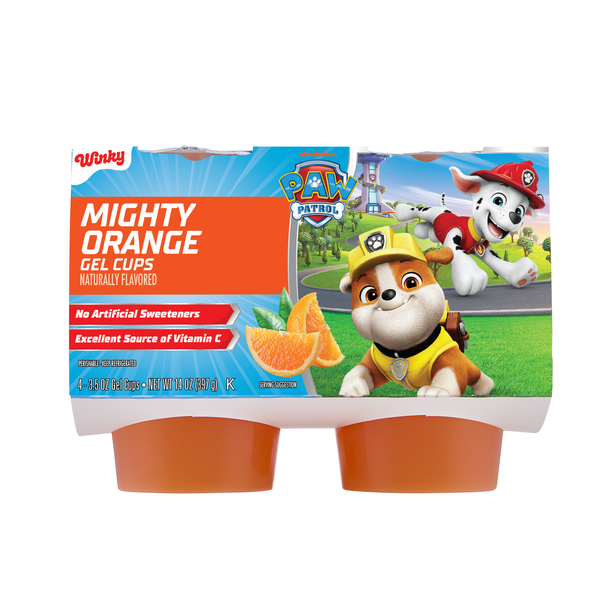 Winky Paw Patrol Mighty Orange Gel Snacks 4pk | Hy-Vee Aisles Online ...