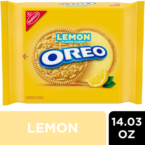 Oreo Lemon Creme Sandwich Cookies | Hy-Vee Aisles Online Grocery Shopping