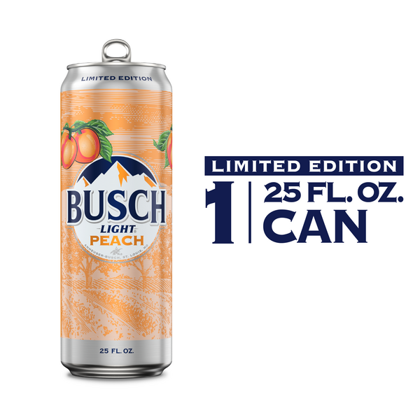 Busch Light Peach Beer Single Can | Hy-Vee Aisles Online Grocery Shopping