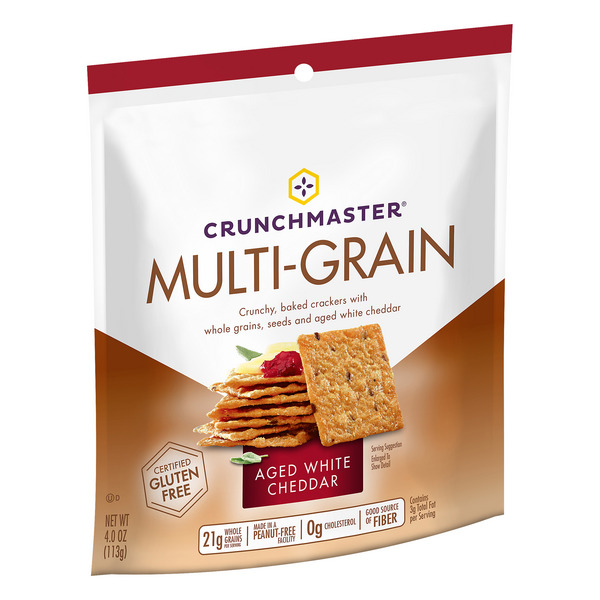 Crunchmaster Multi-Grain Aged White Cheddar Crackers | Hy-Vee Aisles ...