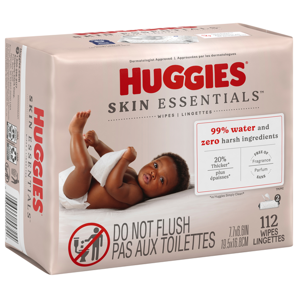 Huggies Skin Essentials Baby Wipes, 2Pk | Hy-Vee Aisles Online Grocery ...