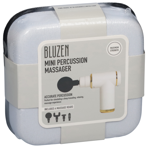 Bluzen Mini Percussion Massager, Mini, Maximum Strength, White | Hy-Vee ...