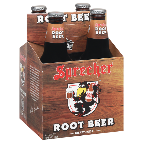 Sprecher Root Beer Craft Soda 4-16 fl oz Bottles | Hy-Vee Aisles Online ...