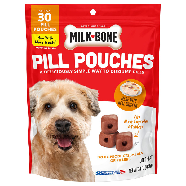 Milk-Bone Pill Pouches With Real Chicken, 30Ct | Hy-Vee Aisles Online ...