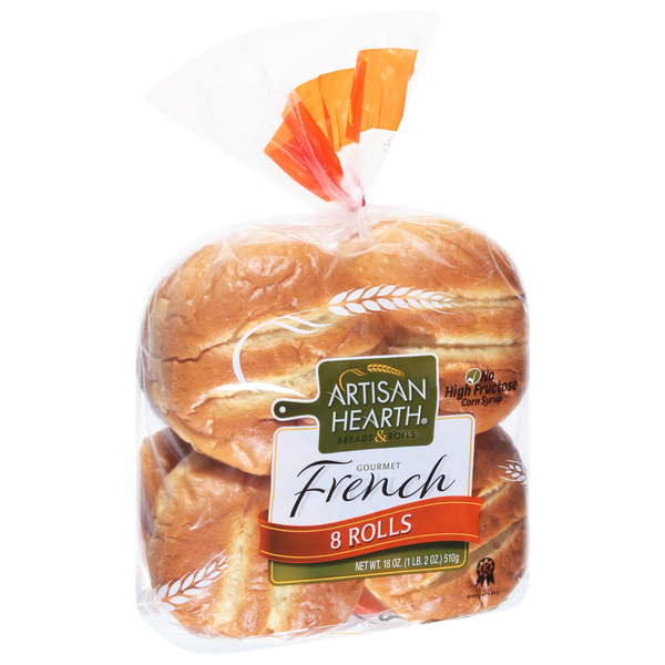 Artisan Hearth French Rolls 8ct Hy Vee Aisles Online Grocery Shopping