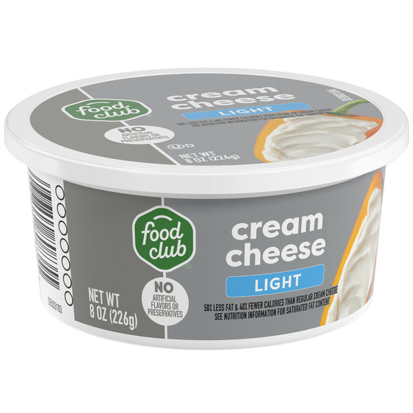 Food Club Light Cream Cheese Spread | Hy-Vee Aisles Online Grocery Shopping
