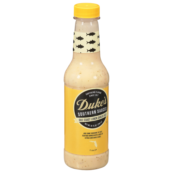 Duke's Gulf Coast Lemon Garlic Aioli Southern Sauces 10 fl oz | Hy-Vee ...