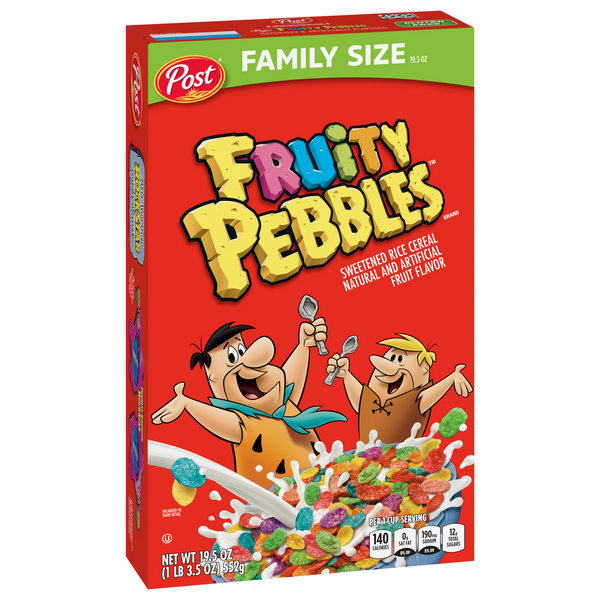 Fruity Pebbles Cereal Box