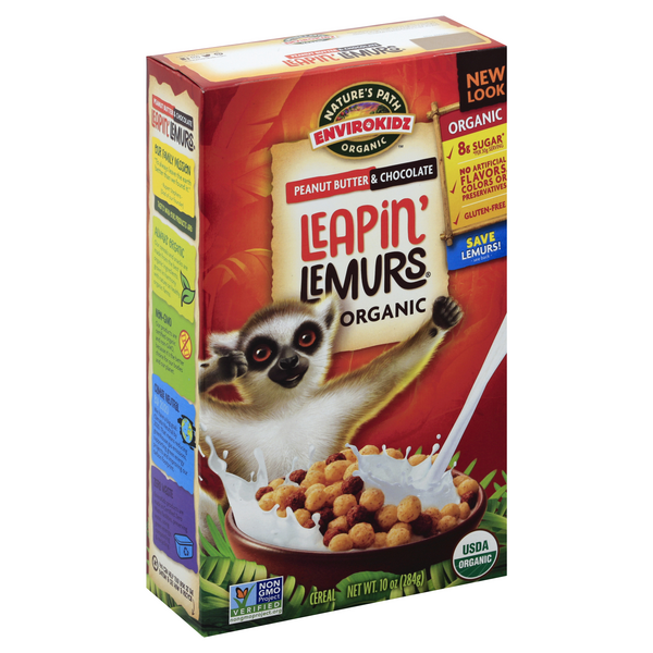 Nature's Path Envirokidz Organic Leapin' Lemurs Cold Cereal 10oz Box ...